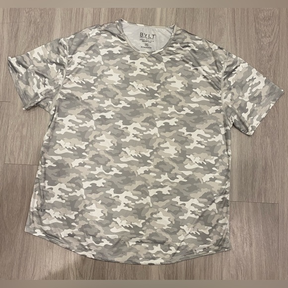 BYLT Basics | Shirts | Bylt Shirt Mens 2xl Gray Camouflage Drop Cut ...